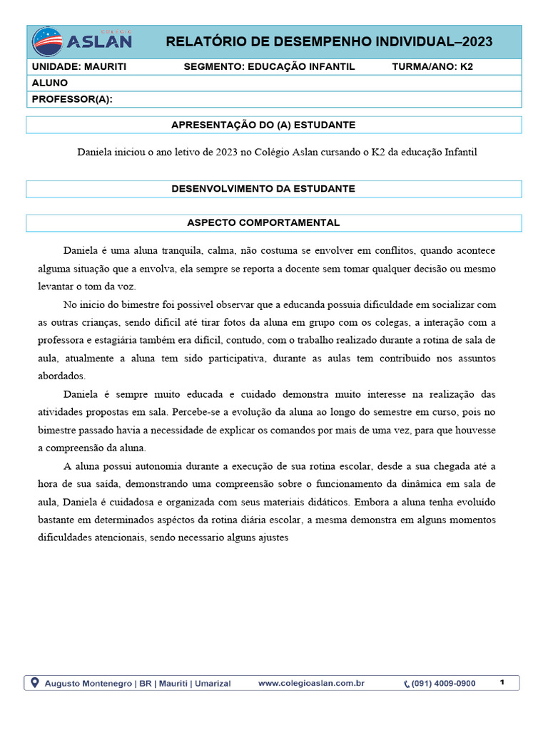 Modelo De Relatorio Simplesmodelo Relatorio Tecnico Pedagogico O Que E