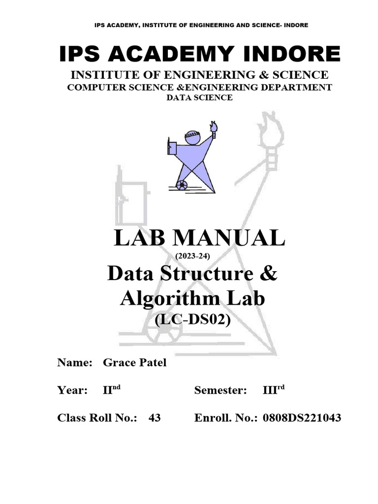 DSA-Lab Manual Data Science 2022-23 | PDF | Engineering | Pointer (Computer Programming)