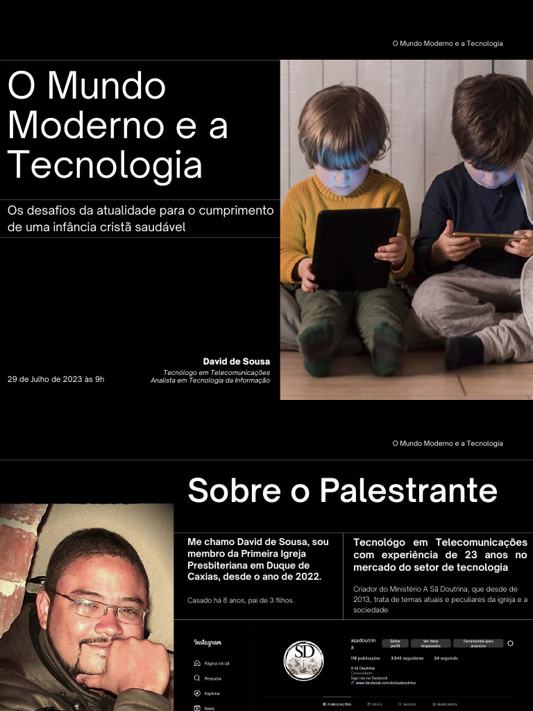 Desafios da Tecnologia na Infância Cristã | PDF