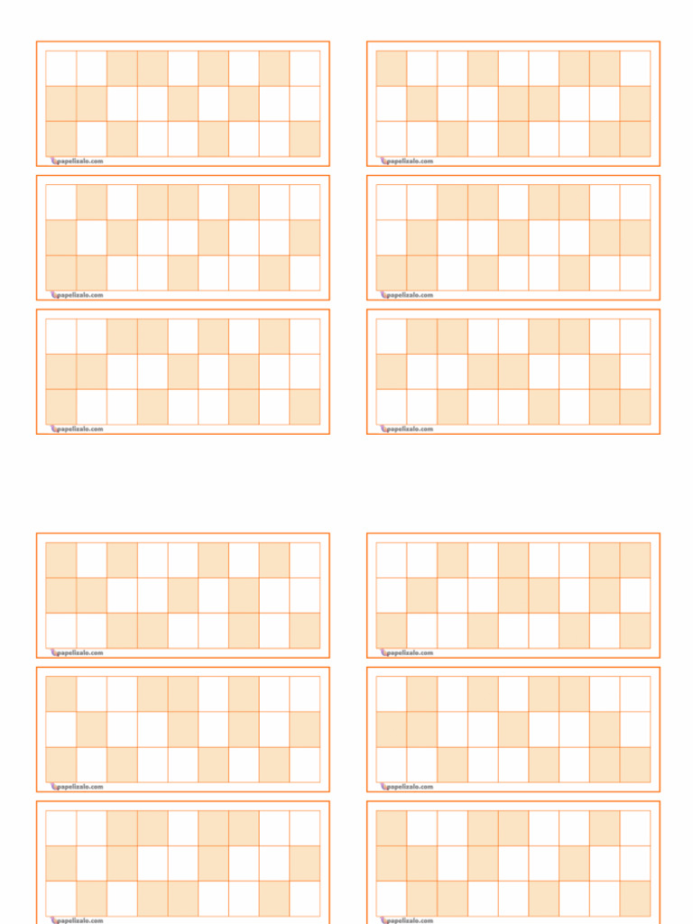 Plantilla Carton de Bingo Vacio para Imprimir | PDF