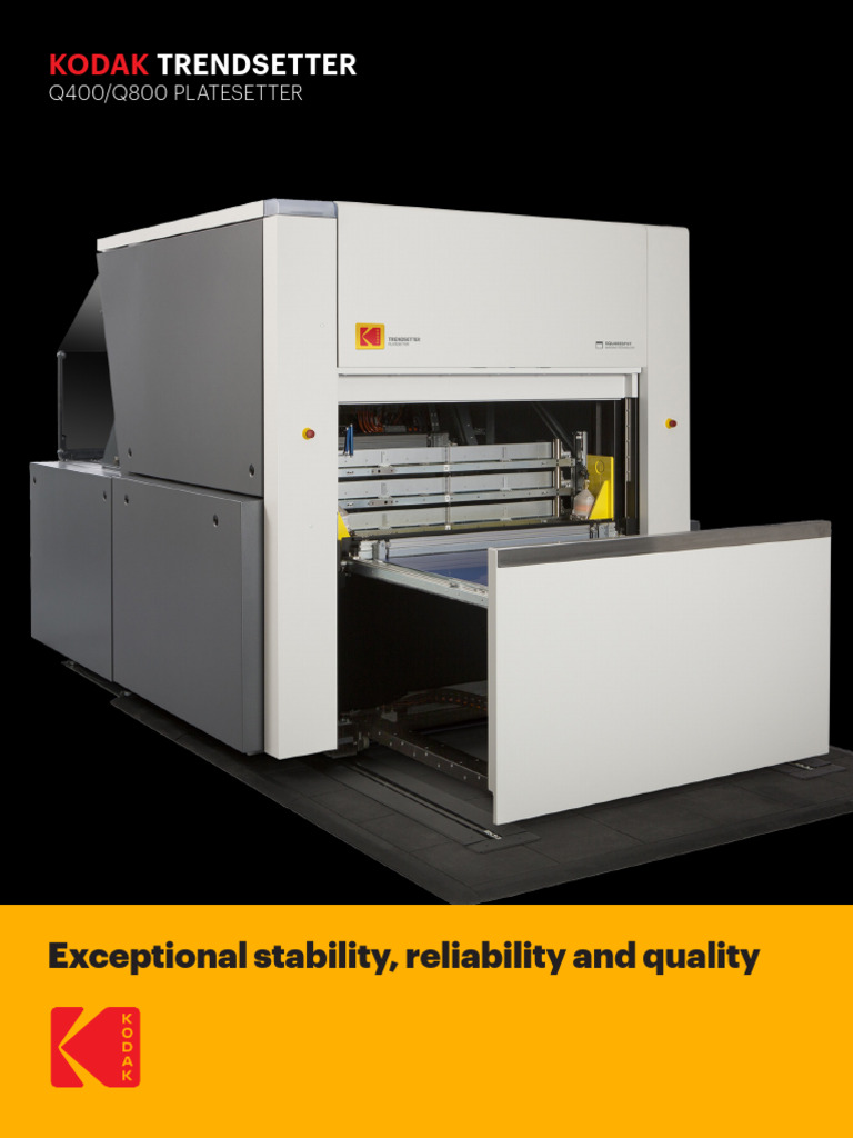 KODAK TRENDSETTER Q400 Q800 Brochure EN | PDF