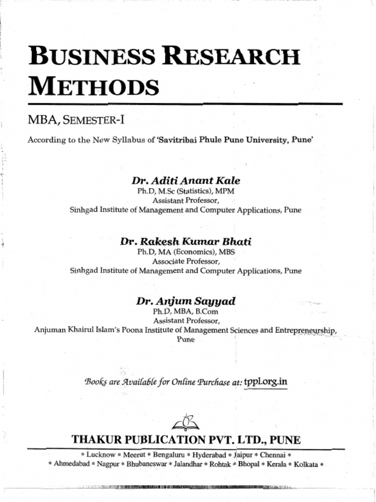 Business Methods: Research | PDF