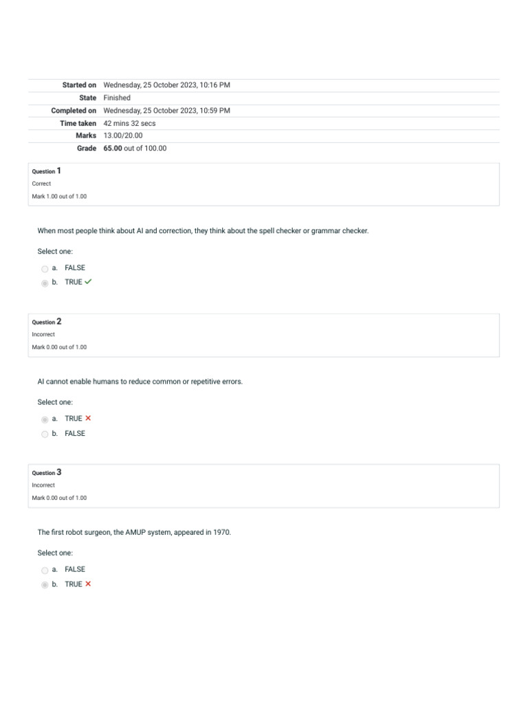 Written Work 1 - Attempt Review | PDF | Artificial Intelligence | Intelligence (AI) & Semantics