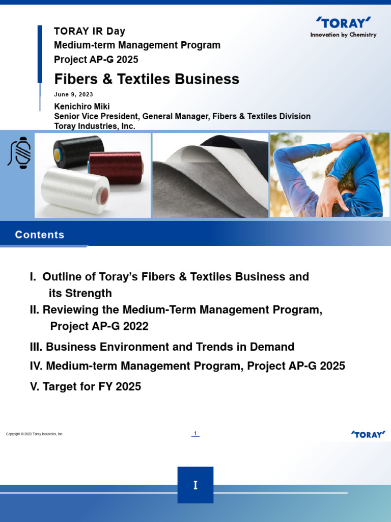 Toray Investor Relations - 2023 | PDF | Textiles | Fibers