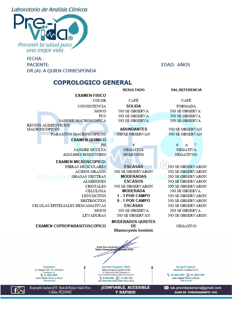 Examen de Laboratorio | PDF | Organismos | Medicina CLINICA