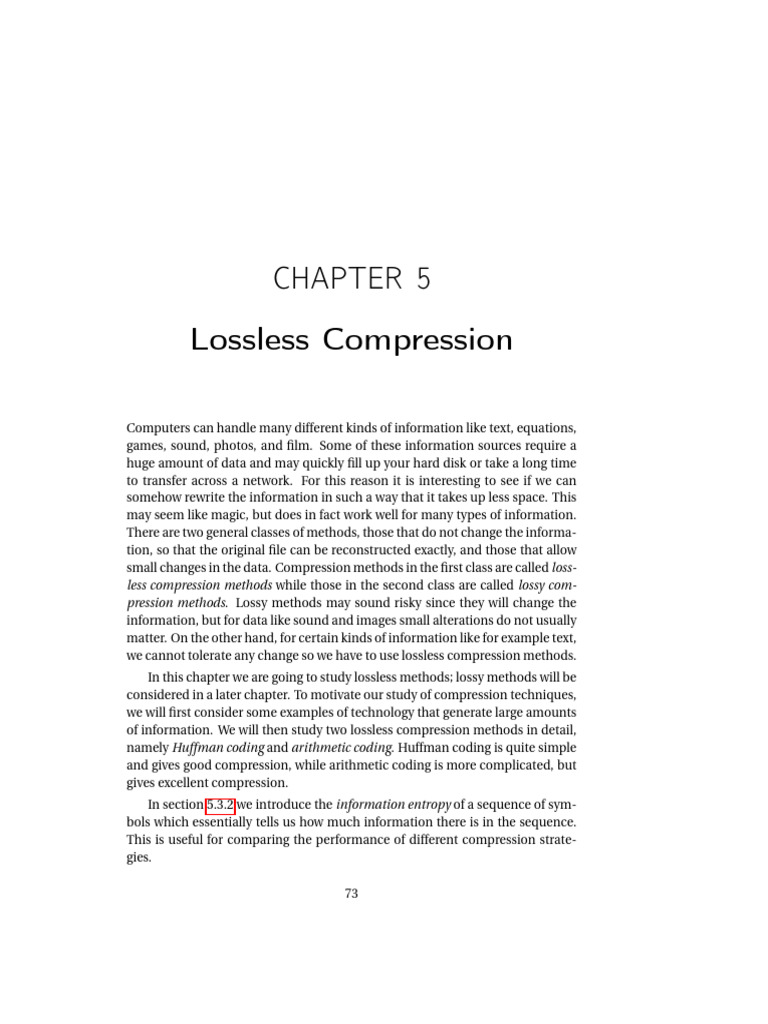 Kap 5 | PDF | Code | Data Compression