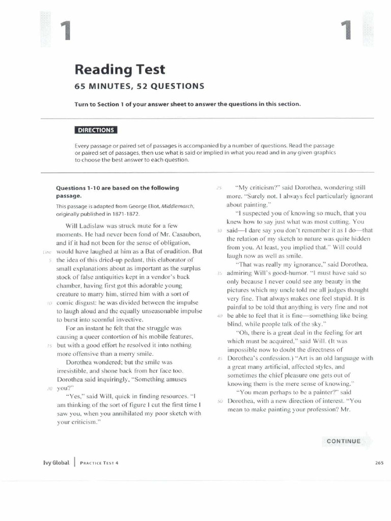 Ivy Global New SAT 4 Practice Tests-Test 4-270-331 | PDF