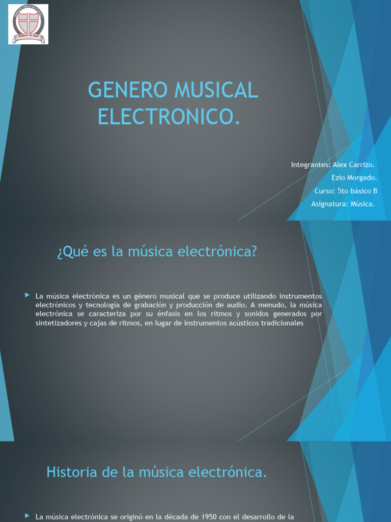Genero Musical Electronico | PDF | Música electrónica | Sintetizador