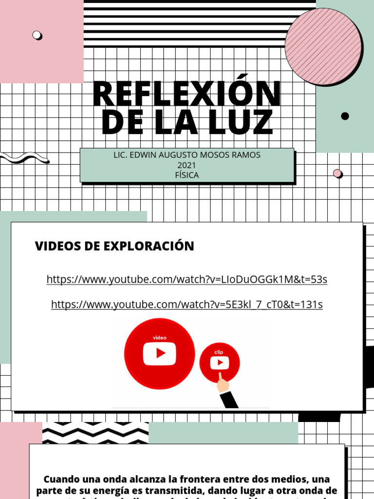 Reflexión de la Luz en Espejos | PDF | Reflexión (Física) | Espejo