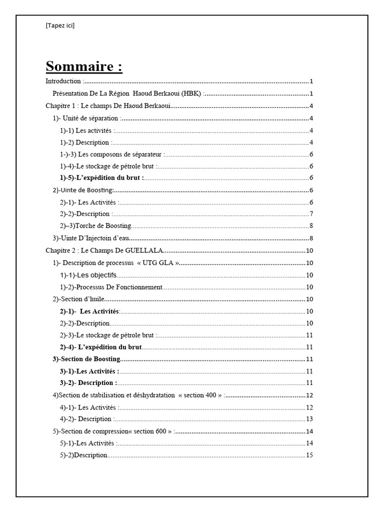Rapport de Stage | PDF