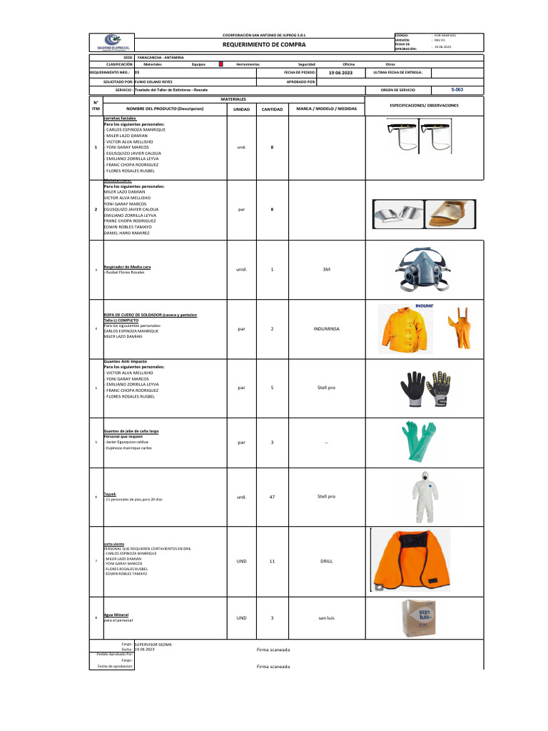 Requerimiento de Los EPPS 19 06 2023 | PDF