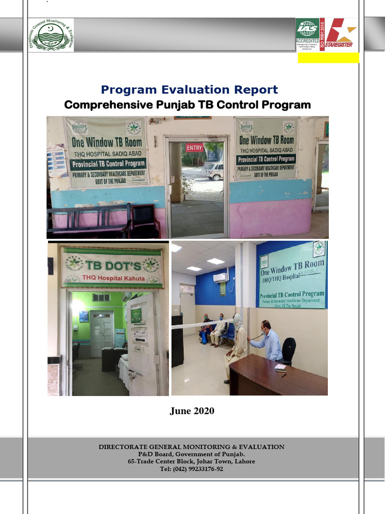 Punjab TB Control Program Evaluation 2020 | PDF | Tuberculosis | Infection
