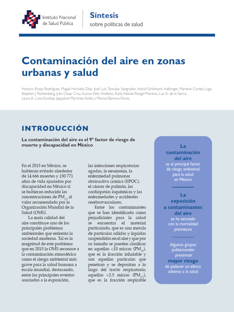 CISP - Contaminacion Del Aire | PDF