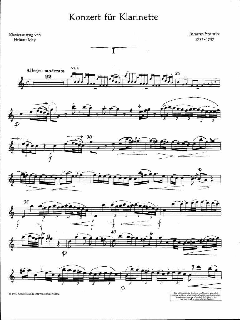 Concierto MIbM J. Stamitz Cl. | PDF
