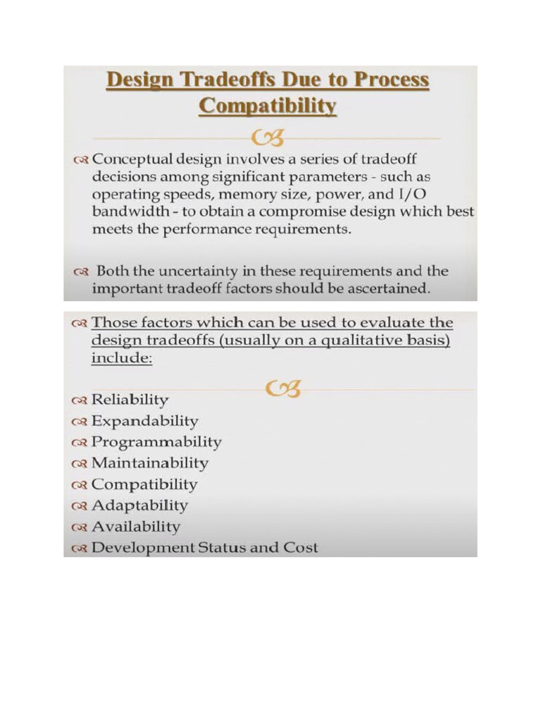 Design Tradeoffs | PDF