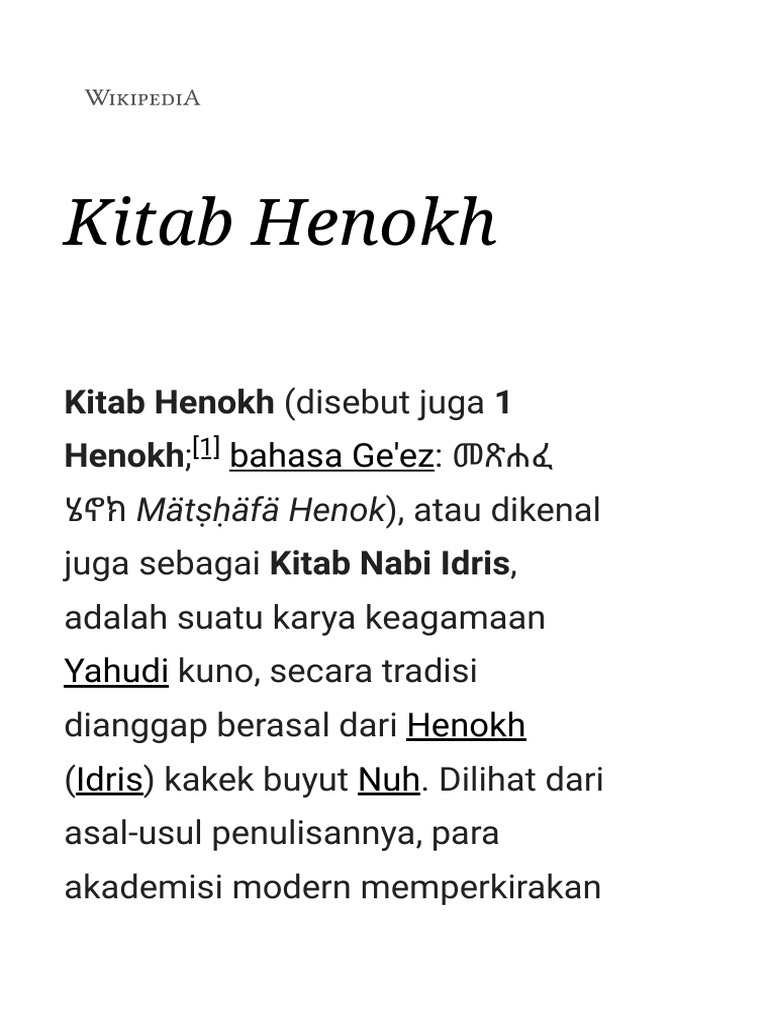 Kitab Henokh | PDF