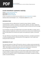 ASRA Medicine Local Anesthetic Systemic Toxicity Checklist | PDF ...