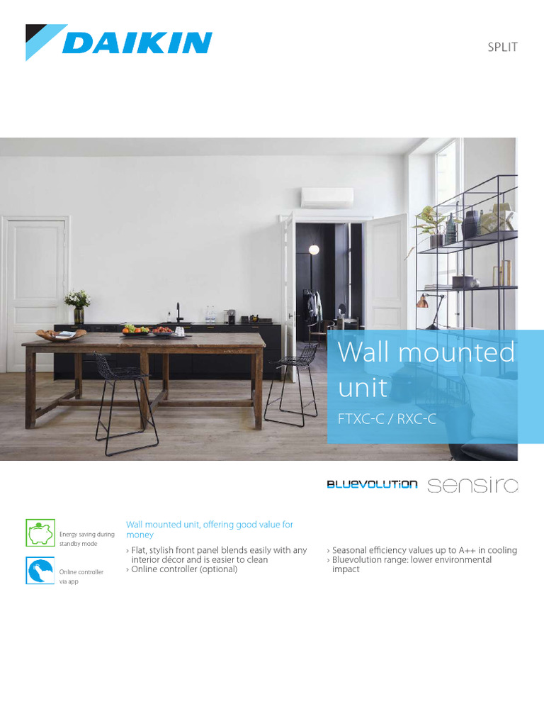 Data Sheet FTXC-C-RXC-C EN | PDF
