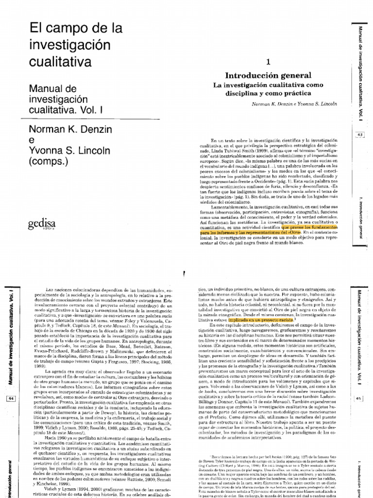 Denzin Cap I Introduccion General El Campo de La Investigacion ...
