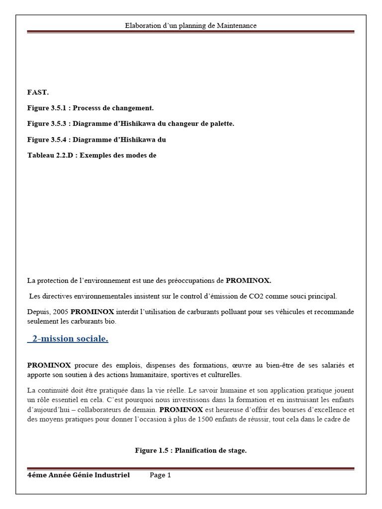 Rapport - Prominox - Corrige - Copie | PDF