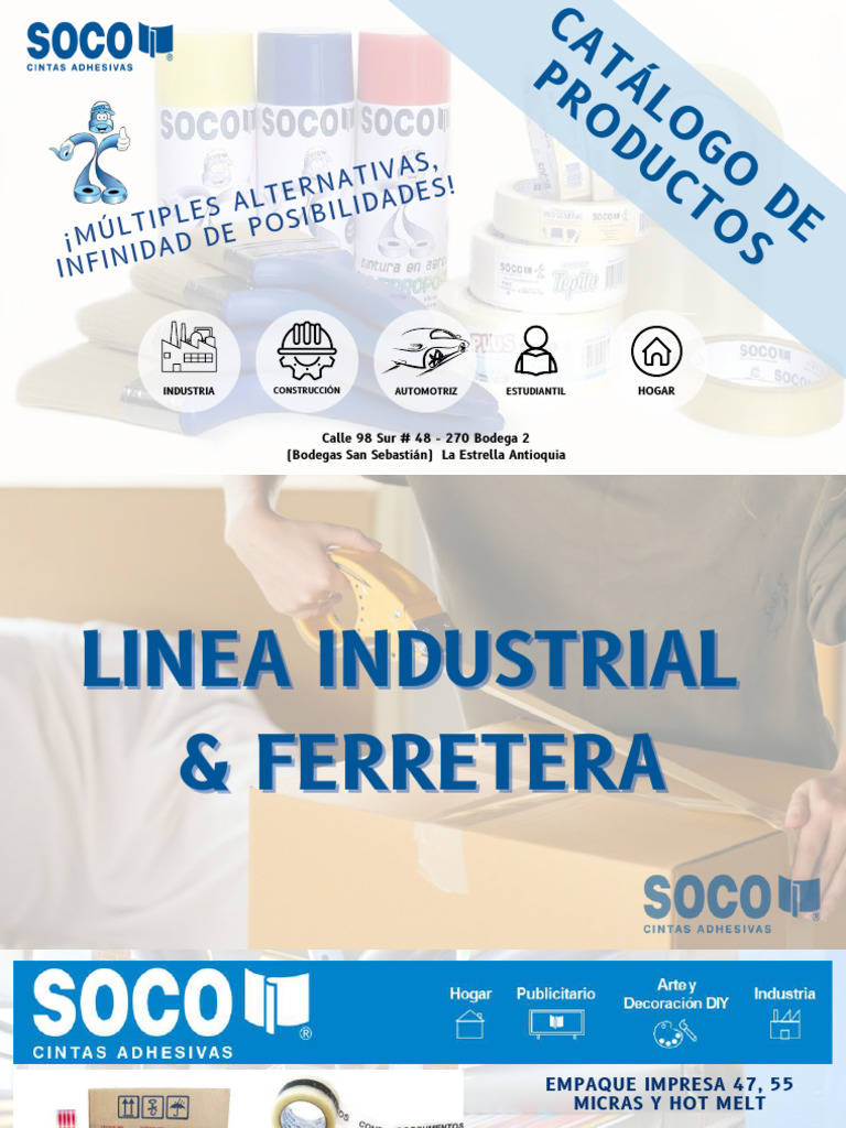 Catalogo Soco Sas General | PDF | Acero | Adhesivo