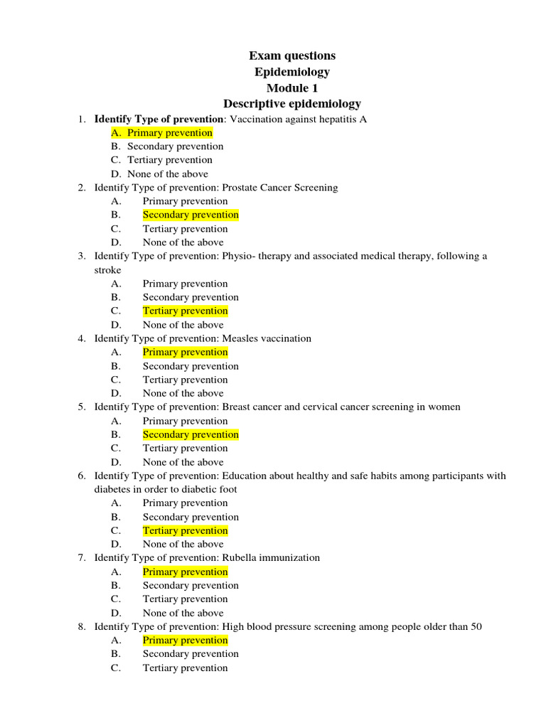 Copy1-Epidemiology Module 1 | PDF | Cohort Study | Preventive Healthcare