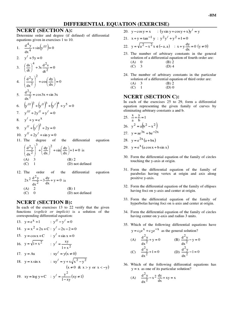 3-Differential Equations | PDF