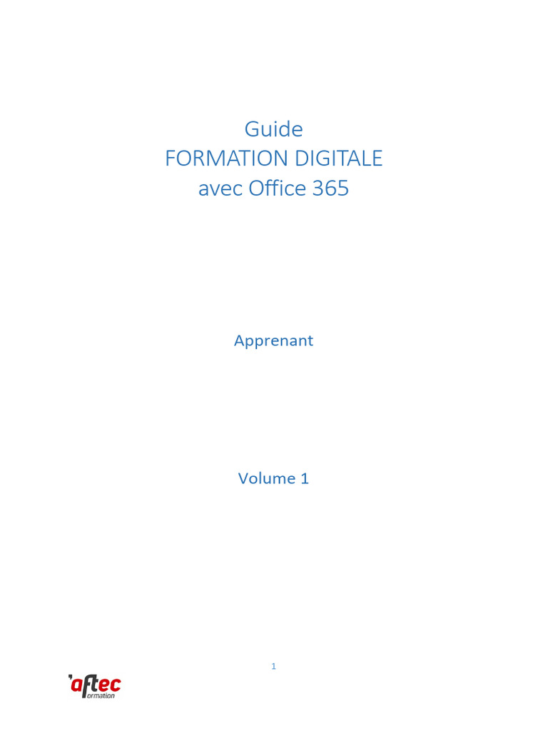 GUIDE Formation Digitale AppV1 | PDF | Application | Microsoft