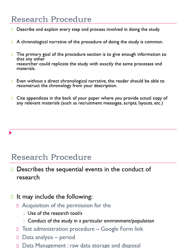 Research Procedure - Data Gathering | PDF