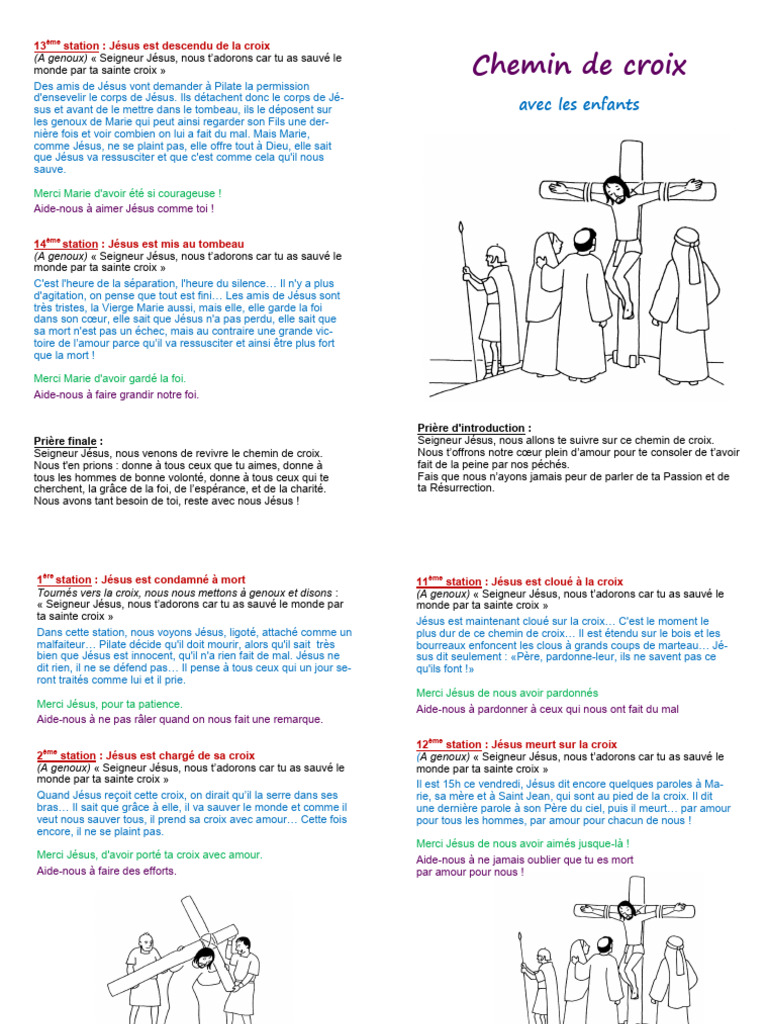 Chemin de Croix Avec Les Enfants | PDF