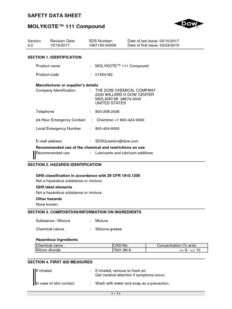 111 Compound | PDF | Toxicity | Dangerous Goods