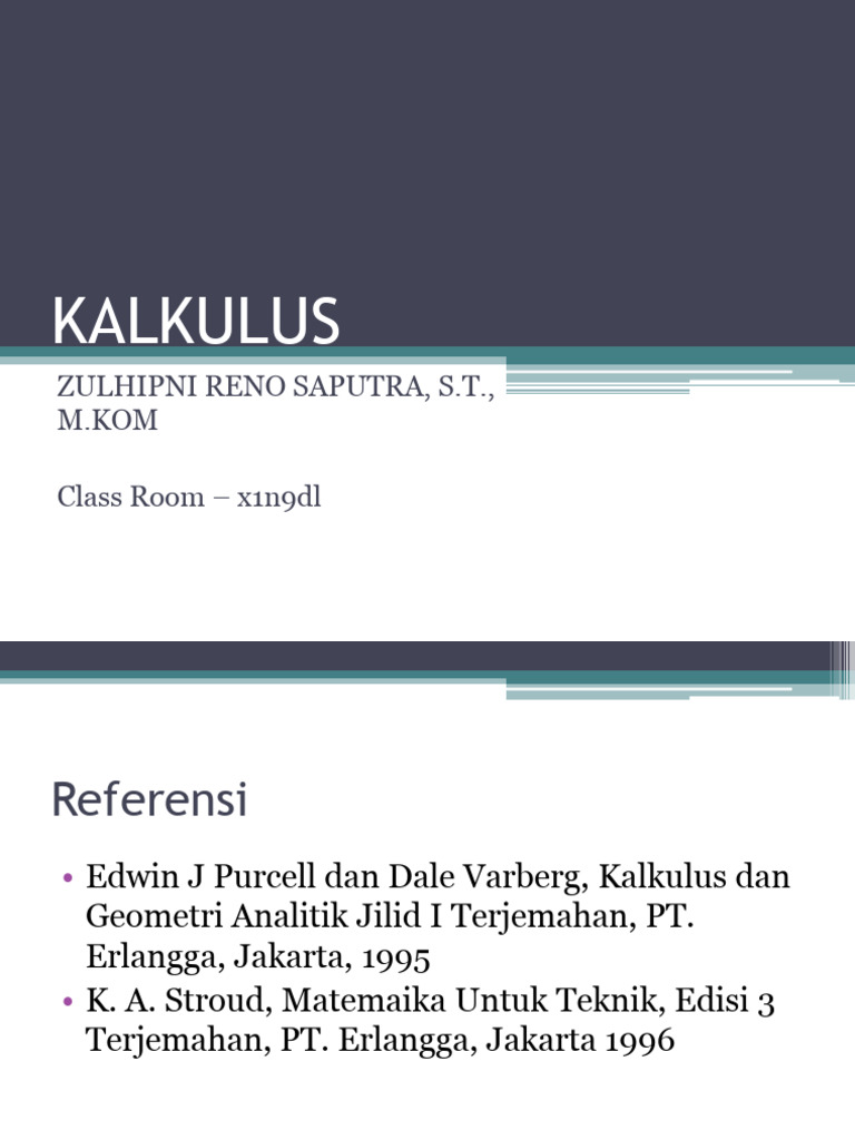 Kalkulus 1 | PDF