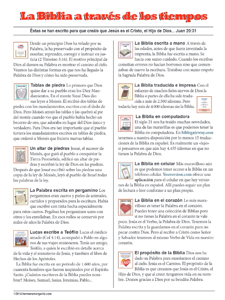 La Biblia A Traves de Los Tiempos | PDF