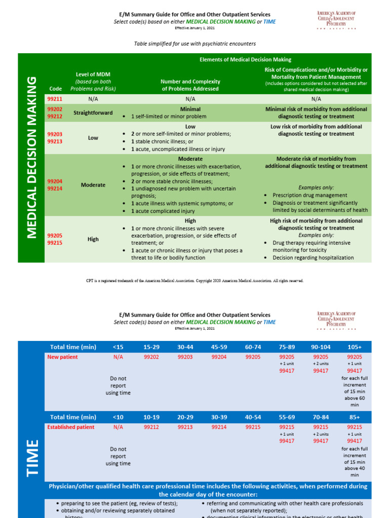 Office EM Summary Guide AACAP | PDF