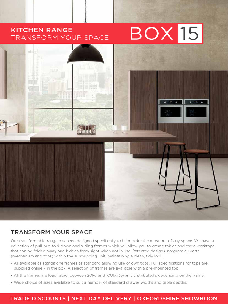 Box15 Kitchen Range Brochure Small | PDF | Countertop | Equipment