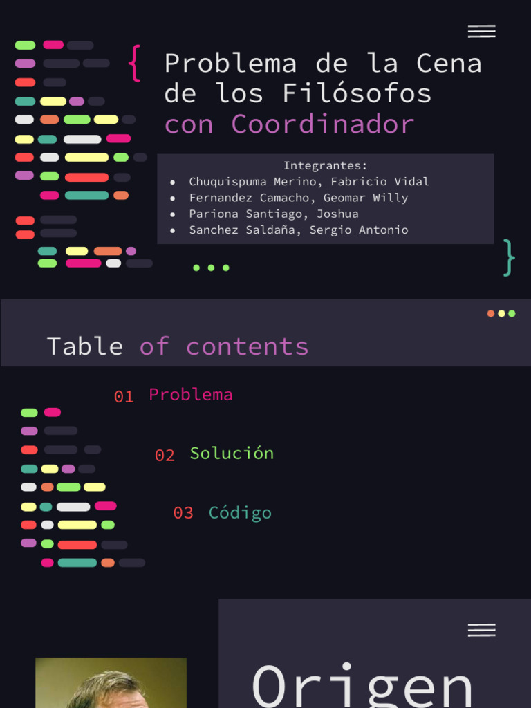 Problema de La Cena de Los Filósofos Con Coordinador | PDF | Informática teórica | Ciencias de ...
