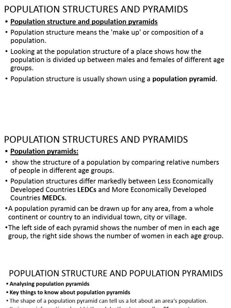Population Structures And Pyramids Pdf Poverty Poverty Homelessness