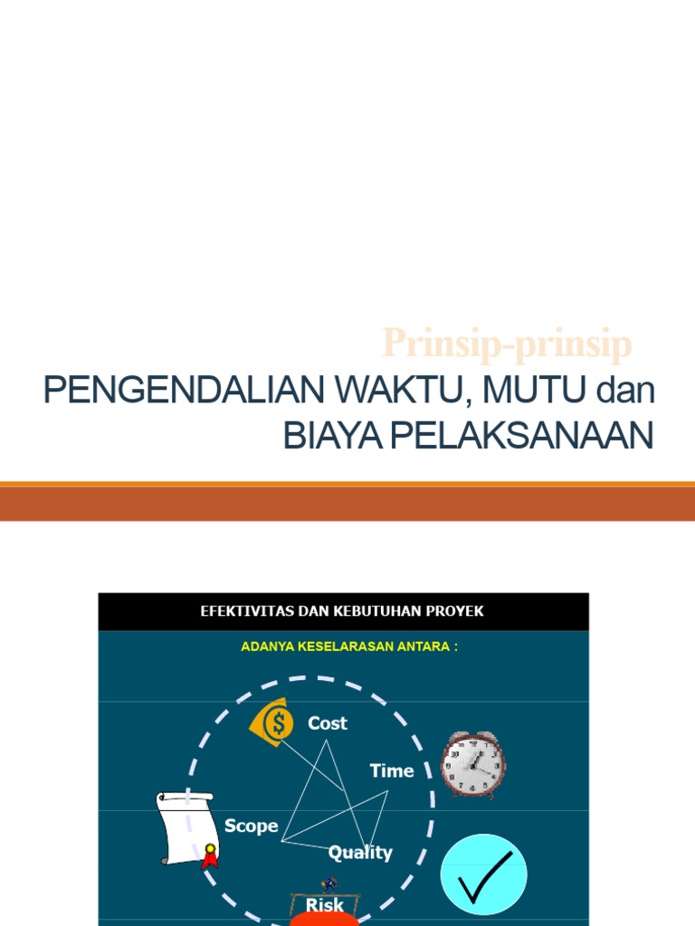 Pengantar Pengendalian Biaya Mutu Waktu Proyek | PDF