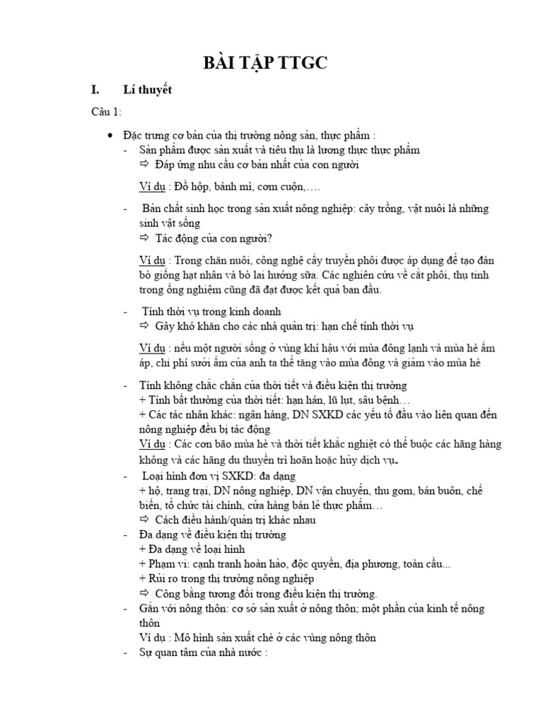 BÀI TẬP TTGC | PDF