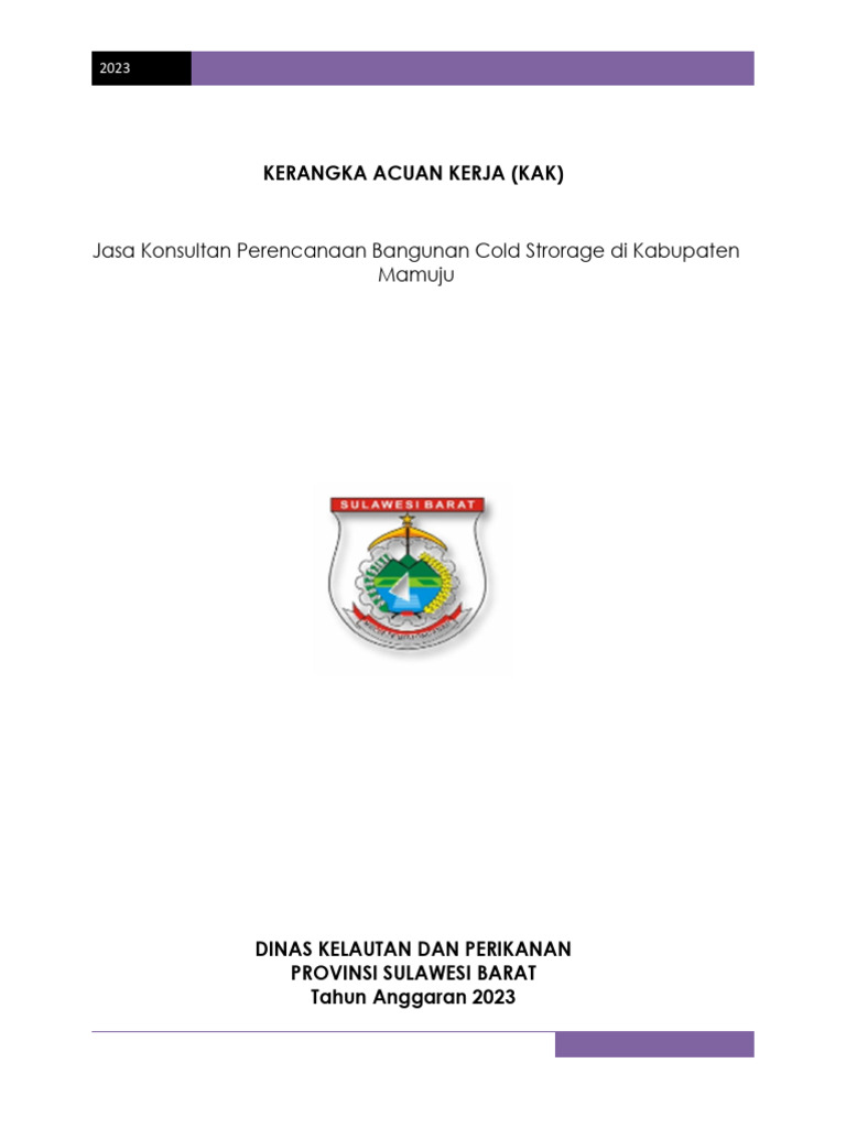Perencanaan Bangunan Cold Storage Mamuju | PDF