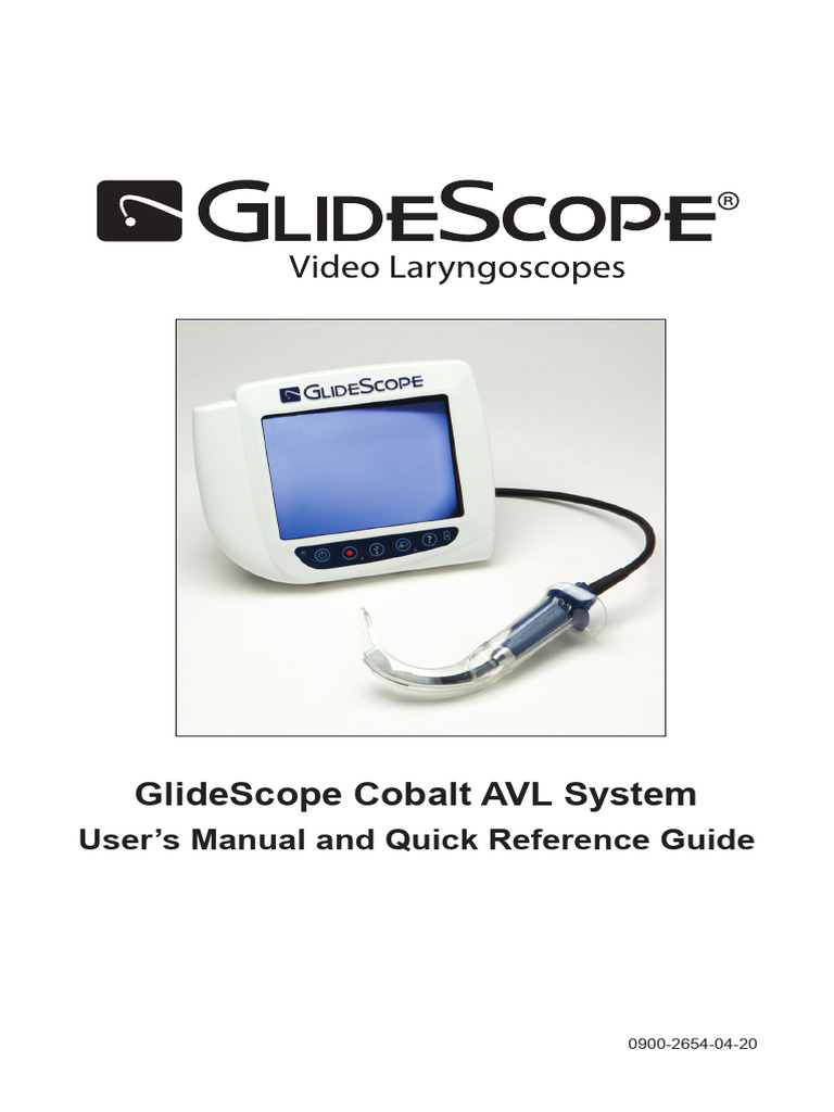 User Manual Glidescope Cobalt | PDF | Manufactured Goods