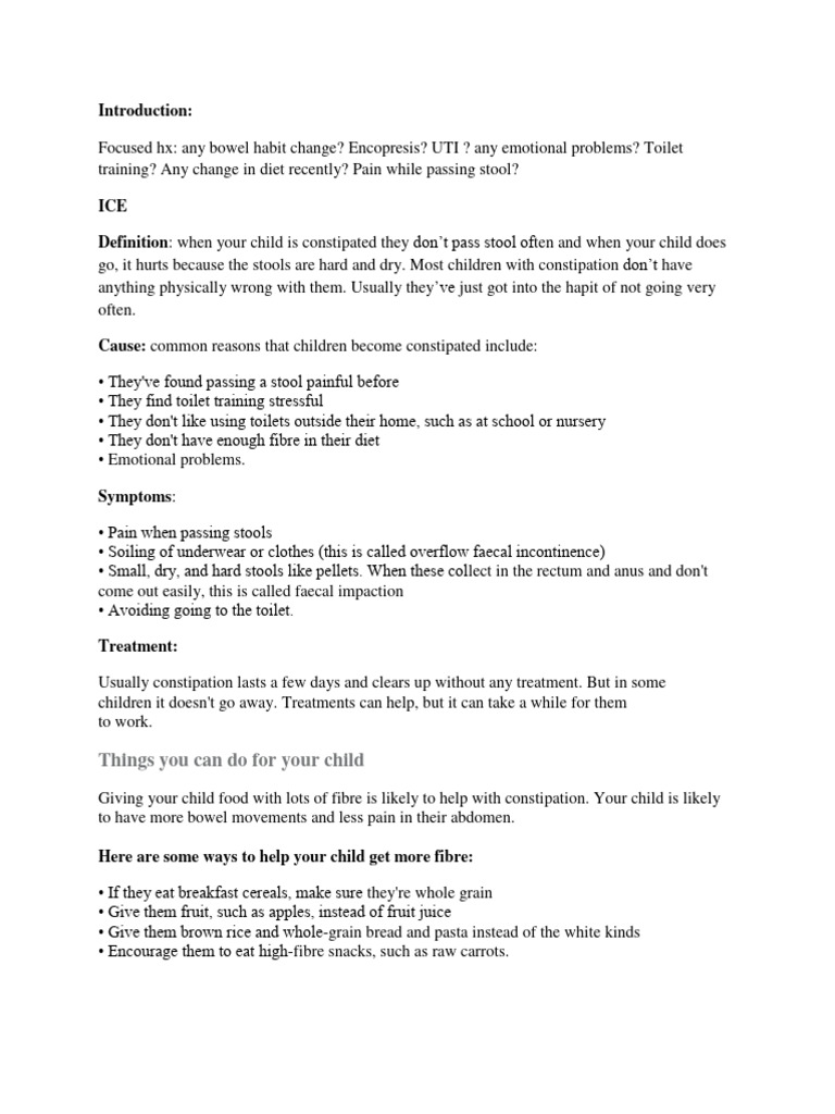 Constipation Councelling | PDF | Constipation | Excretion