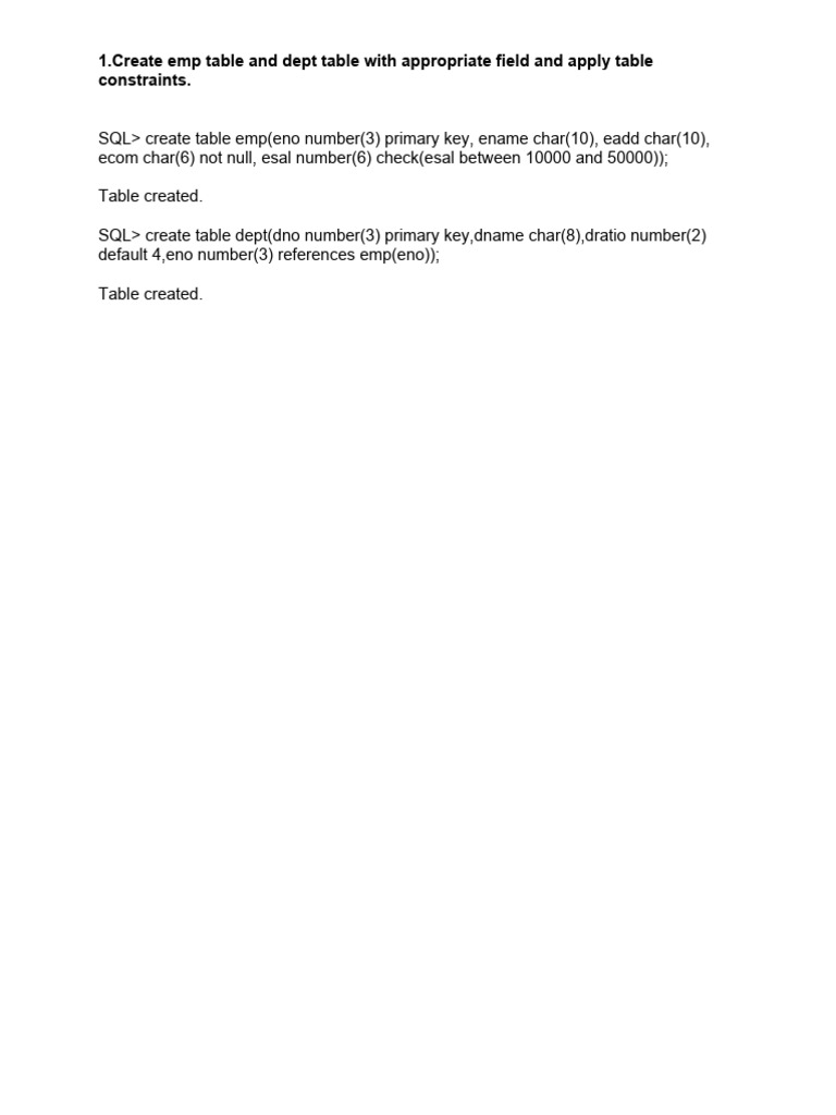 Rdbms Practical 1 Tech Pdf Computing Computer Science 4778