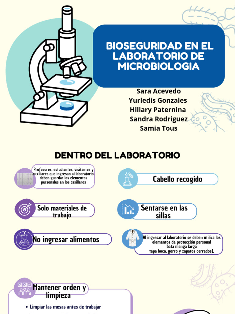 Bioseguridad en Laboratorio Grupo3 | PDF