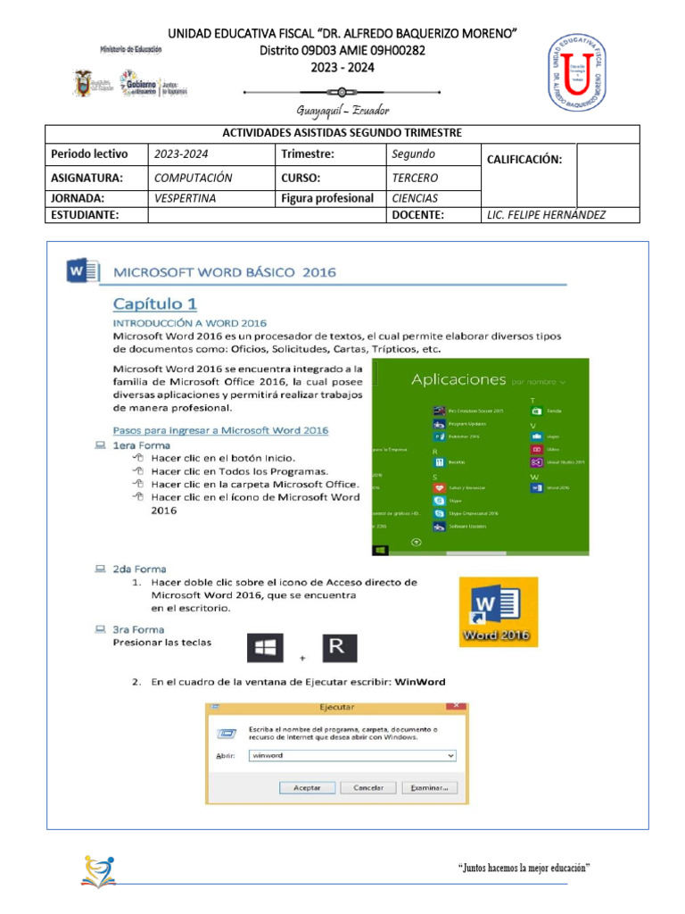 Tarea Computación Macías Tercero BGU | PDF