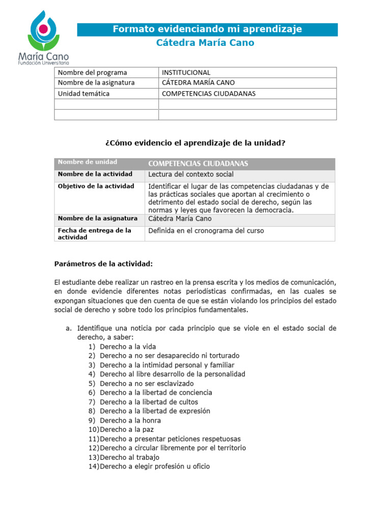 Ea U2 CMC | PDF | Puntuación