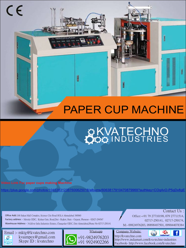 Paper Cup Making Machine | PDF | Computers | Technology & Engineering