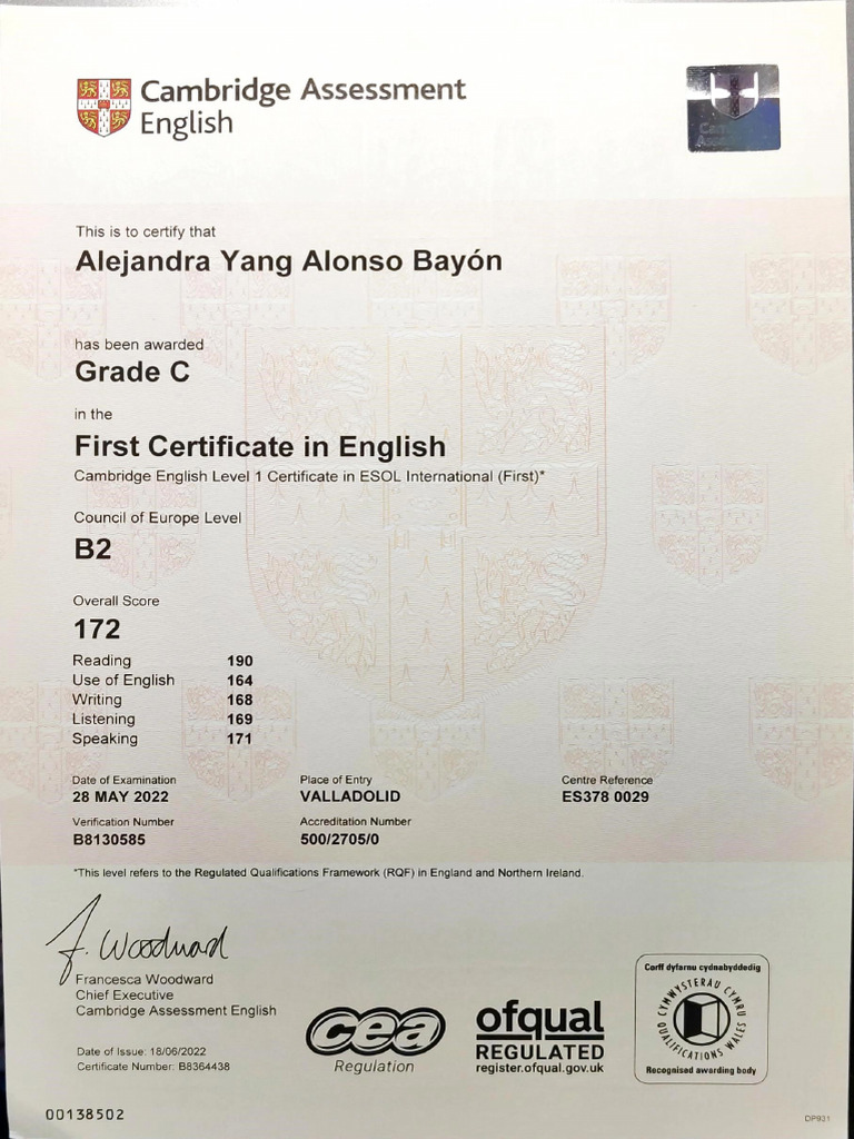 Examen b2 Cambridge Certificación | PDF