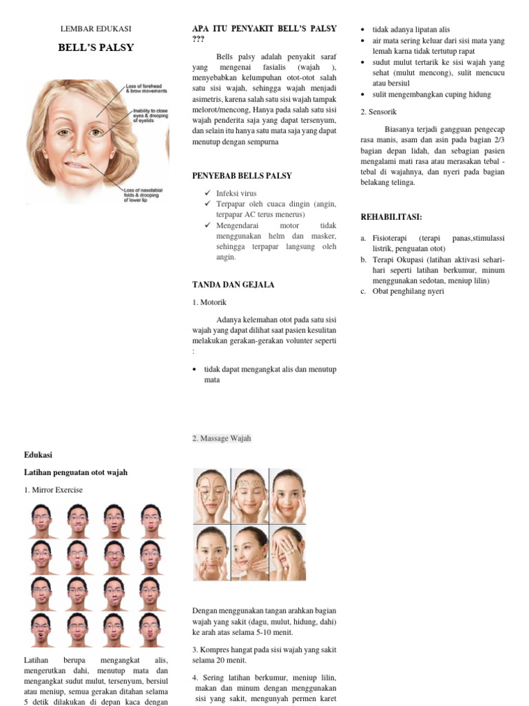 Latihan Bells Palsy | PDF