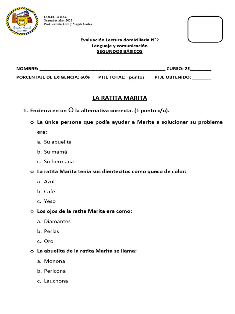 La Ratita Marita | PDF